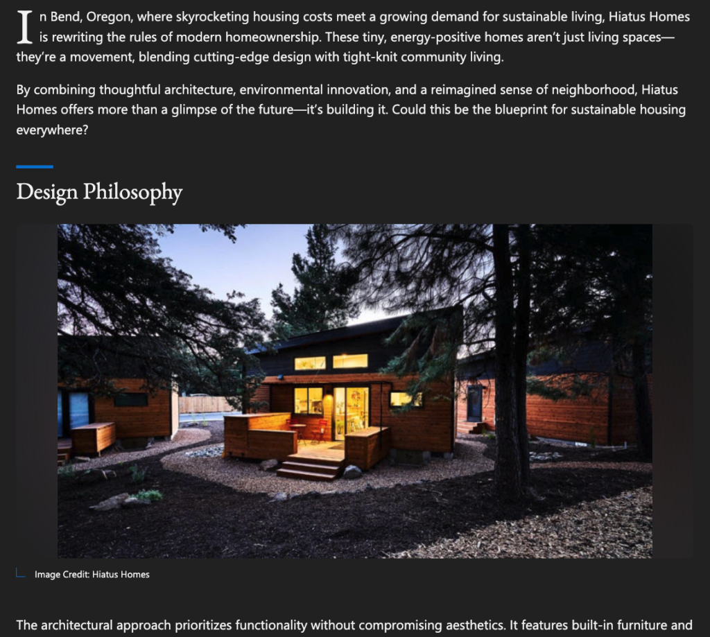 MSN Feature - "This Tiny House Community Feels Like a Modern Village ...